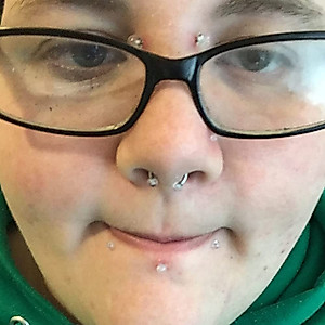 MODRSA Clear Nose Studs Clear Nose Rings for Work Clear Earrings for Sports Clear Piercing Jewelry Plastic Nose Rings for Surgery Septum Retainer Plastic Belly Button Rings Plastic Tongue Rings