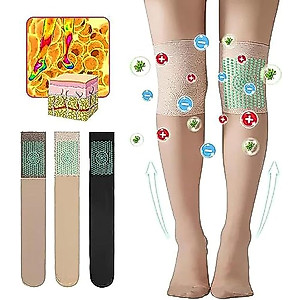 VIPUDA Pearl Moon Ionic Correction Lymphatic Detoxification Long Tube Silk Stockings (Skin*2)