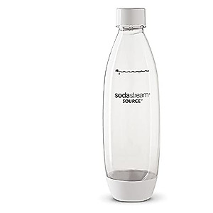 Sodastream 1l Carbonating Bottles - Fit to Source/Genesis deluxe Makers (Twin Pack) (White)