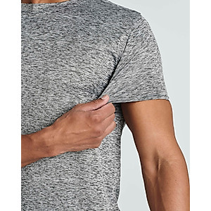 5 Pack Men’s Active Quick Dri Dry Fit Crew Neck T Shirts Athletic Running Gym Workout Short Sleeve Tee Tops Camisas para Hombres Summer