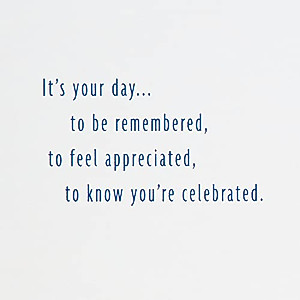 Hallmark Birthday Card (Enjoy Your Day)