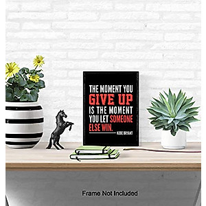 Inspirational Quote - Unique Gift for LA Lakers Fan, Boys, Men, Teens - Motivational Wall Decor, Art Decorations for Office, Bedroom, Living Room - 8x10 UNFRAMED Basketball Poster Print