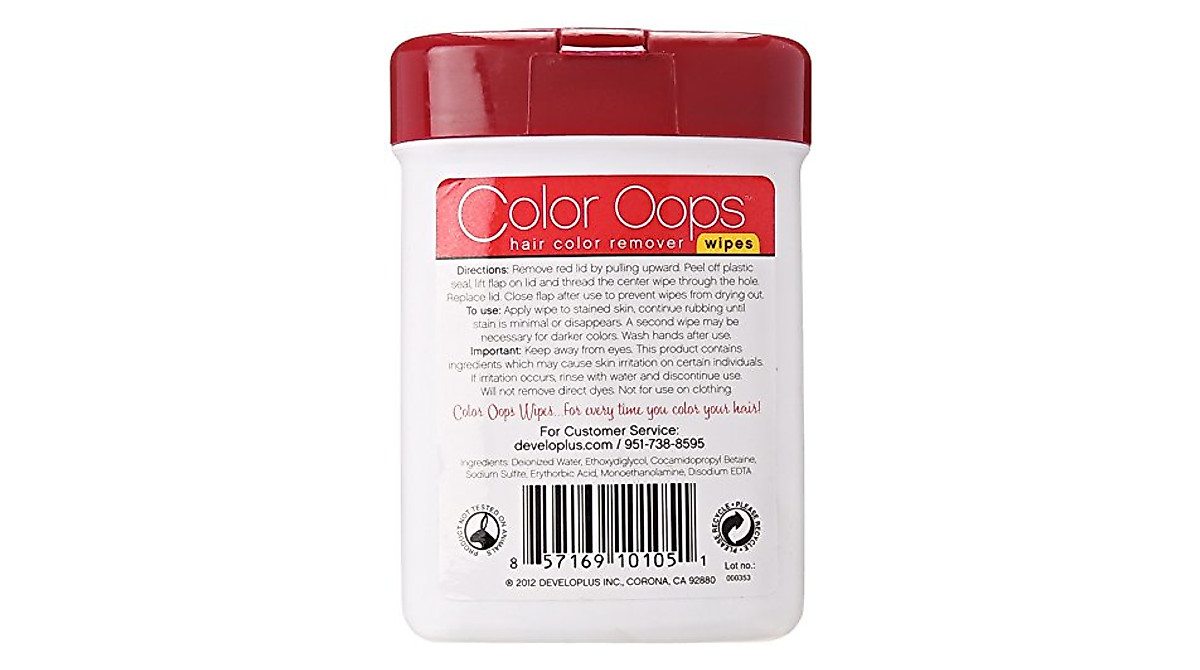 Color Oops Hair Color Removing Wipes | Gentle & Fast Stain Removal
