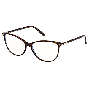 Eyeglasses Tom Ford FT 5616 -B 052 Shiny Classic Dk. Havana W. Rose Gold Details