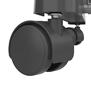 ClosetMaid Double Rail Portable Rolling Garment Rack with Shoe Shelf, Adjustable Rod Width and Height, Black/Chrome