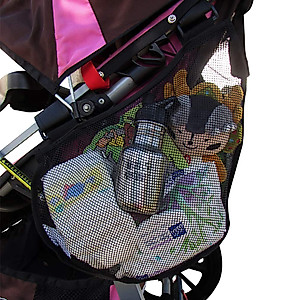 Evelots 2 Pack Stroller/Bike Storage Bag-Side Sling-Hook&Loop Easy Attach-/Phone