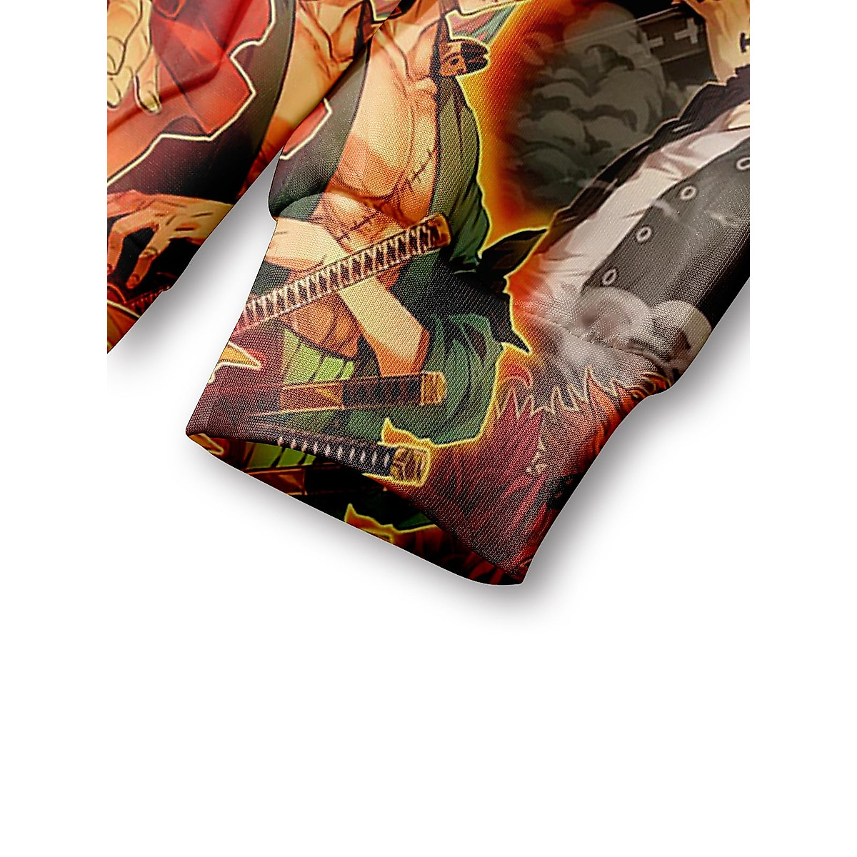 sekwpig Novelty Unisex Anime Hoodie Sweater Realistic 3D HD Printing Cartoon Sweatshirt Cosplay Pullover KHZ-1 M