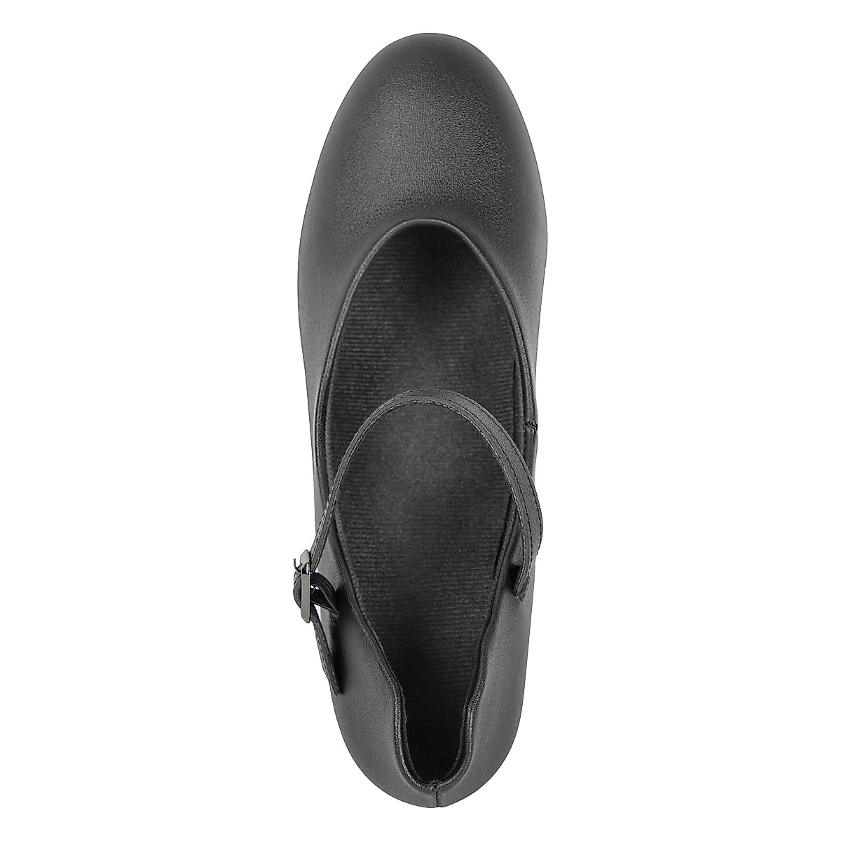 Dynadans Women's Character Shoe Ankle Strap 1.5'' Latin Dance Shoes Black 7