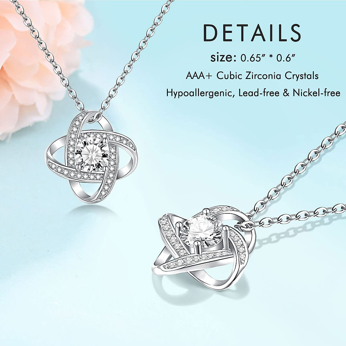 UNGENT THEM To My Daughter Necklace Gifts from Mom Birthday Wedding Christmas Valentines Day Mothers Day Gifts for Daughter