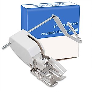 YEQIN Even Feed Walking Foot #SA140 with Guide for Quilting and Sewing | Stitch Through Multiple Layers and Match Prints | Fits Low Shank Sewing Machines - Brother, Janome, Singer, and More