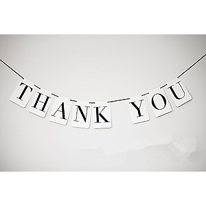 MagicW Thank You Bunting Wedding Banner Wedding Party Banner Garland Sign Photo Props Hanging D¨¦cor Wedding Party Decoration