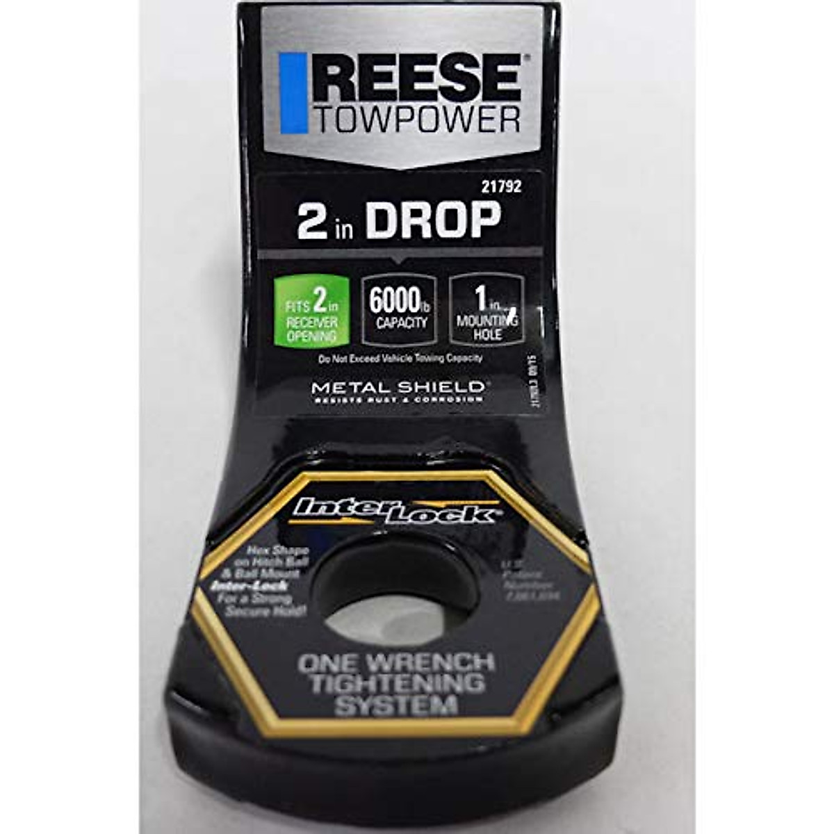 Reese Towpower 21792 Class III Interlock Ball Mount , Black