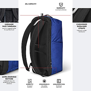 OGIO FUSE Lightweight Backpack (20 Liter, Cobalt, Zip Top)