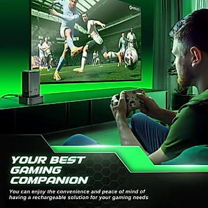 TNP Rechargeable Battery 2-Pack Compatible with Xbox 360 Controller Battery Pack NiMH 500 mAh with Dual Charging Station for Xbox 360 Controller Wireless