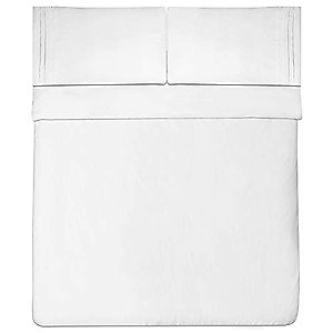 Queen Size Bed Sheets - Breathable Luxury Sheets with Full Elastic & Secure Corner Straps Built In - 1800 Supreme Collection Extra Soft Deep Pocket Bedding Set, Sheet Set, Queen, White