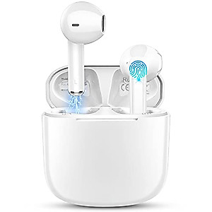 Wireless Earbud, Bluetooth 5.3 Headphones 2022 Bluetooth Earbud with 4 ENC Mics, Wireless Earphones in Ear Noise Cancelling Wireless Headphons Deep Bass IP7 Waterproof Ear Buds for iOS Android USB-C
