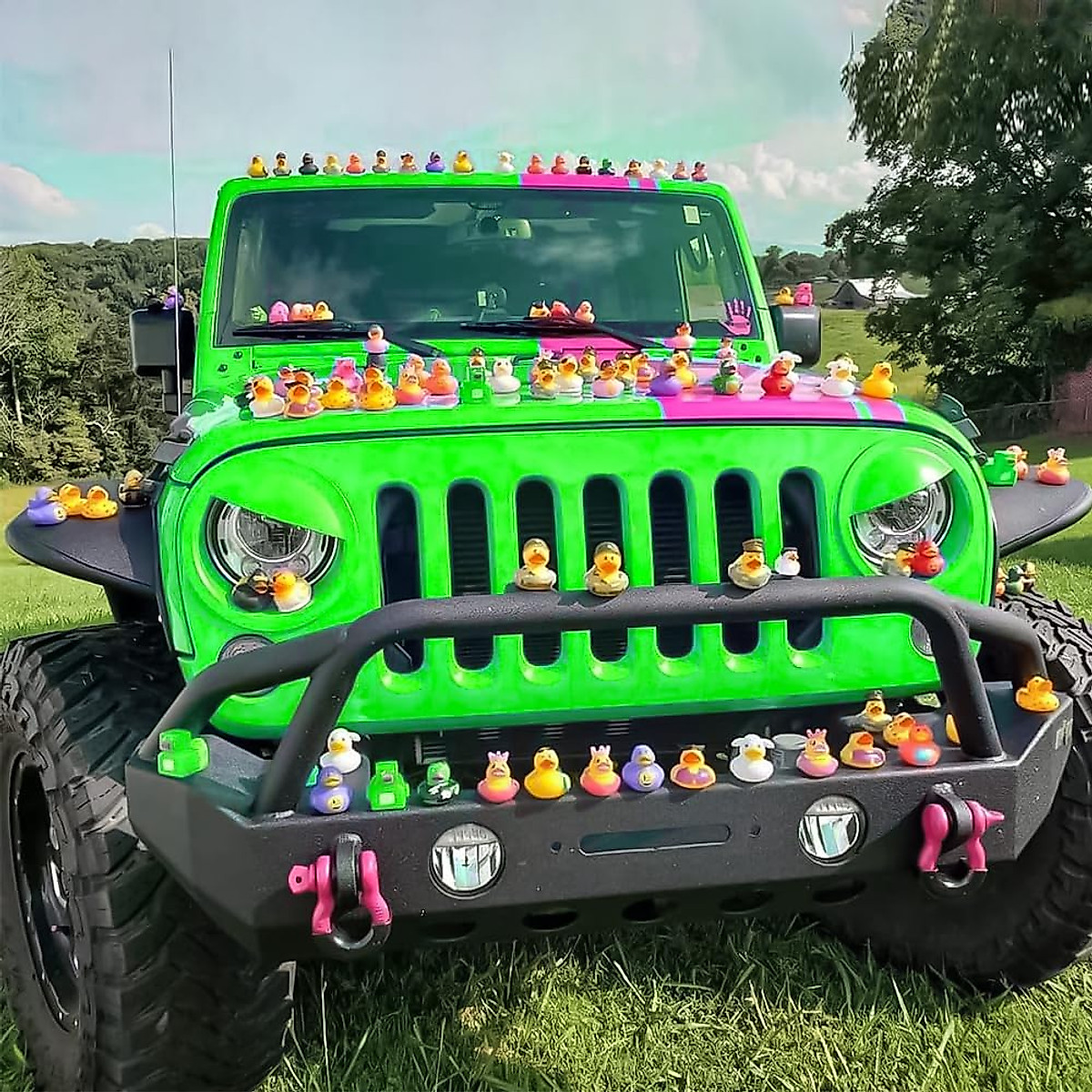 vsshe Duck Plug,10 Pack Jeep Duck Holder Dashboard Duck Jeep Lover Gift Sturdy Rubber Duck Mount with Double Sided Sticker for Jeep Dashboard and Mount Display(Excluding Rubber Duck) Black