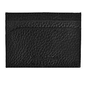 Zinda Genuine Leathers Card Holder RFID Protection Slim Wallet Unisex (Black)