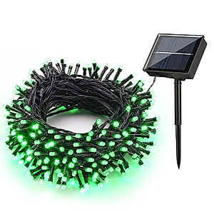 Joomer Green Solar String Lights, 105ft 300 LED 8 Modes Outdoor String Lights Waterproof Fairy Tree Lights for Garden, Patio, Fence, Balcony, Outdoors
