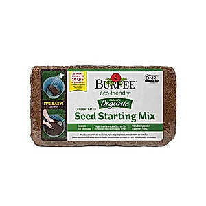 Burpee 8 qt Organic Coir Compressed Seed Starting Mix 1-Brick