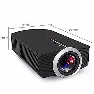 FZZDP YG500/YG510 Mini Projector Support 1080P 1800Lumen Portable LCD LED Projector Home Cinema USB Beamer Bass Speaker ( Size : YG500 )