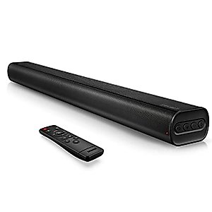 SAKOBS Sound Bars for TV,34Inches 80W TV Sound Bar – Deep Bass Home Theater System, 2.1Ch Soundbar with Built-in Subwoofer HDMI-ARC/Opt/AUX Connectivity,Works with 4K & HD TVs