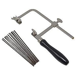 Megacast GERMAN STYLE JEWELERS SAW FRAME with 144 ASSORTED JEWELERS SAW BLADES