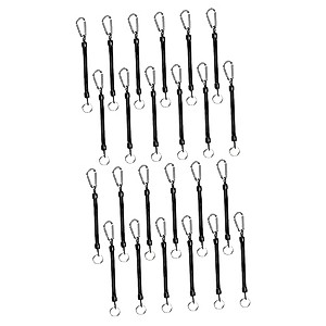 DOITOOL 24 pcs Lanyard for Phone for Cell Phone Fishing Lanyard Cellphone Lanyard Fishing Gear Tool Retractable Fishing Ropes Safety Boating Rope Security Gear Tools Key Rings Keychains