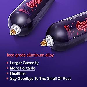 GreatWhip Fruit Flavor 615g No2 Tank Nitrous Oxide Tank Cylinder 0.99L Nitrous Oxide Cartridges for Whip Cream Dispenser, Random delivery (Mango+Blueberry+Pineapple+Peach+Strawberry+Watermelon),