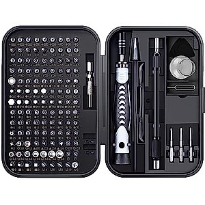 Precision Screwdriver Set 130IN1 TOPWAY Mini Screwdriver Tool Kit with 120 Bits Small Magnetic Torx Screwdriver Set for PC Laptop iPhone iPad MacBook Watch PS4 Xbox
