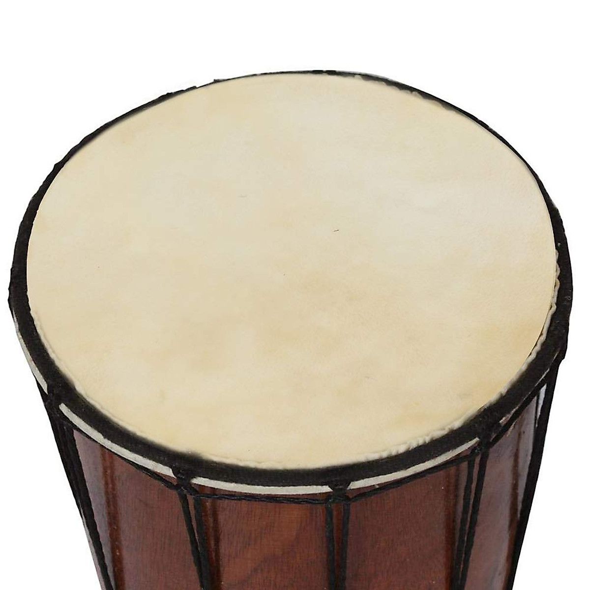 2pcs Drum Head Skin, 8.5/12in Faux Buffalo Leather with Consistent Clear Sound for African Bongo Drums 2 Size to Choose(12 inch)