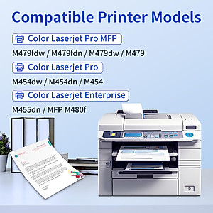 MYCARTRIDGE 414X (with CHIP) Remanufactured Toner Cartridge Replacement for HP 414X 414A W2020X W2020A for Color Laserjet Pro M454dw M479fdw M454dn M479fdn M479dw (1 Black)