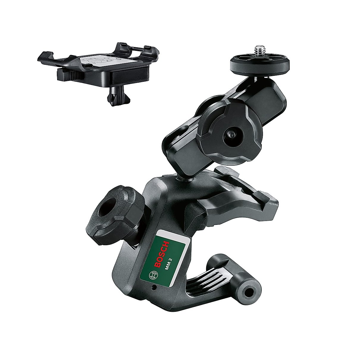 Bosch Universal clamp MM 2 (with Clamping Range of 10-60 mm and Height Adjustment of 40-95 mm for Fast and Flexible Positioning of Cross line Lasers)