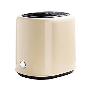 2 in 1 Kitchen Utensil Holder, Divided Spatula Holder Utensil Crock, Tableware Spoon Forks Storage Box, Plastic Kitchen Utensil Holder Cultery Drainer Caddy for Dinner Home Kitchen(Beige)