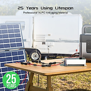 Bateria Power Solar Connectors 30A Y-Branch Cable +SAE Connector 10AWG SAE Power Socket Sidewall Port for Solar Generator Battery Charger