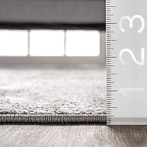 nuLOOM Jade Faded Abstract Area Rug, 5x8, Light Grey