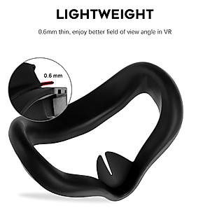 (1 Set) Seltureone Anti-Blue Light Lens Frame Compatible for Quest 2, Eyes Protective Glasses Accessories Set for Quest 2, with VR Lens Dust Proof Cover and Silicone Face Cover, Black