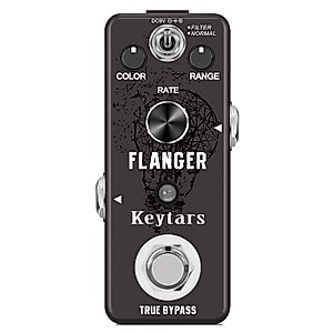 Keytars Guitar Flanger Vintage Pedal Classic Analog Effect Pedals Filter & Normal Modes Mini Size True Bypass
