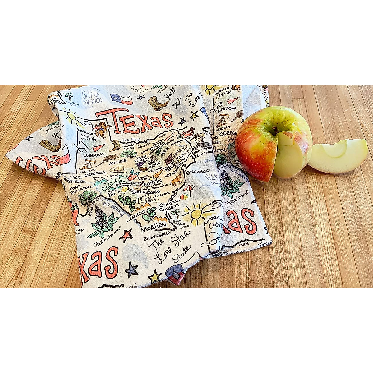 Fish Kiss State Map Multi-Use Towel (New York)