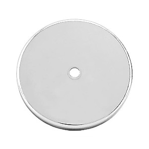 Walker Partners Round Base Cup Magnet with Hole for mounting, 50 lbs Pulling Power 2.4 inch Diameter 2-Pack, chrome