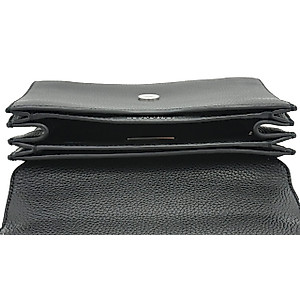 Tory Burch 73505 Black/Stainless Steel Hardware Britten Small Women's Adjustable Shoulder Bag