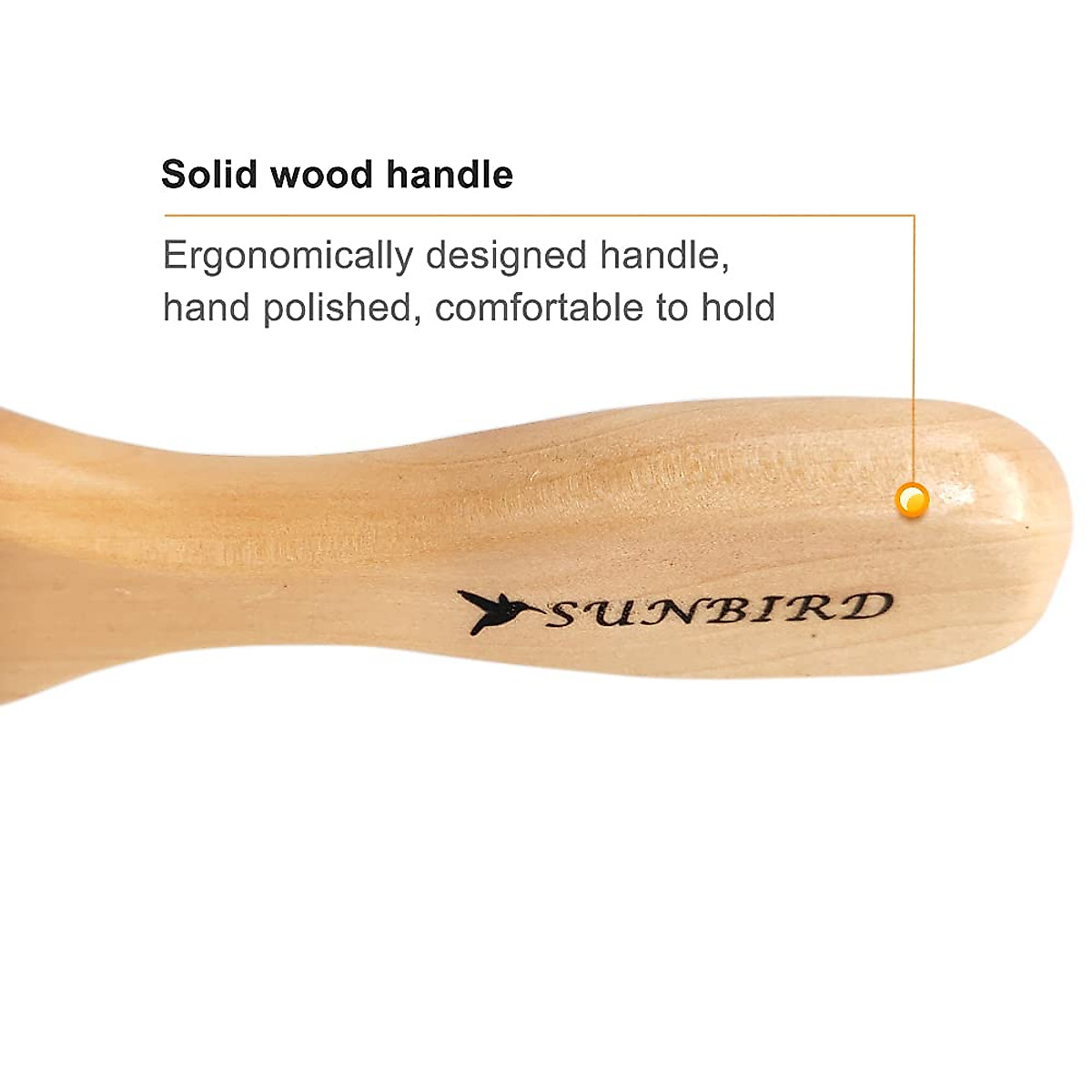 Sunbird,Beard Brushes For Men,Hair Styling Brush,Beard Brush With Handle