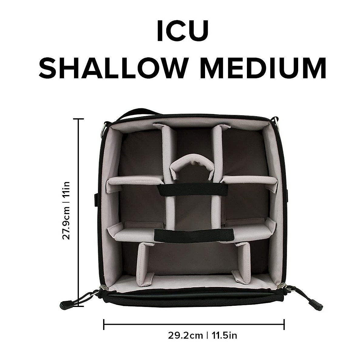 f-stop – Shallow Medium Internal Camera Unit (ICU) Pack Insert for DSLR, Mirrorless, Photo Gear Storage and Carry Protection