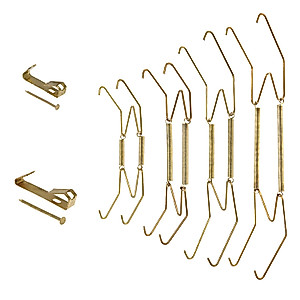 Bettli 20 Pack Plate Hanger 4 6 8 10 Inches Wall Plate Hangers Decorative Wire Plate Hanger with 20 Wall Hooks 30LB 50LB