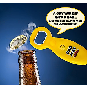 Dad Joke Bottle Opener | A funny Gift for Dad with 30+ hilarious Dad Jokes