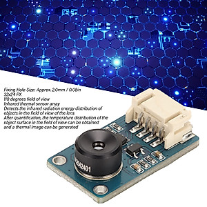 VINGVO Temperature Sensor IR Module, IR Array Thermal Imaging Camera Module I2C Interface 32x24 PX for Intelligent Buildings