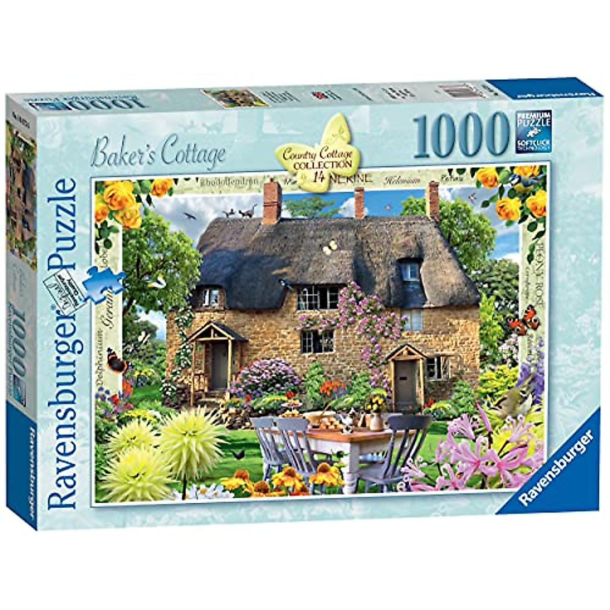 Ravensburger Country Cottage No.14 - Baker's Cottage 1000 Piece Jigsaw Puzzles for Adults & Kids Age 12 Years Up