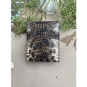 Genuine Original Crocodile Alligator Leather Skin Bifold Wallet for Men