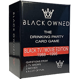 Black Owned | Black Movie & TV Show Trivia Drinking Card Game Bundle Pack | 6 Movies & 6 TV Shows | Urban Adult Party Night Fun