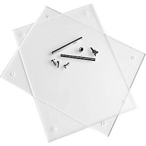 Ailelan Picture Frame, 8.5x11 Clear Acrylic Photo Frame A4 Letter Size Decorative Poster Frame Desktop Tabletop Display(3 Pack) (Full Frame is 9.4x13.4 inch)